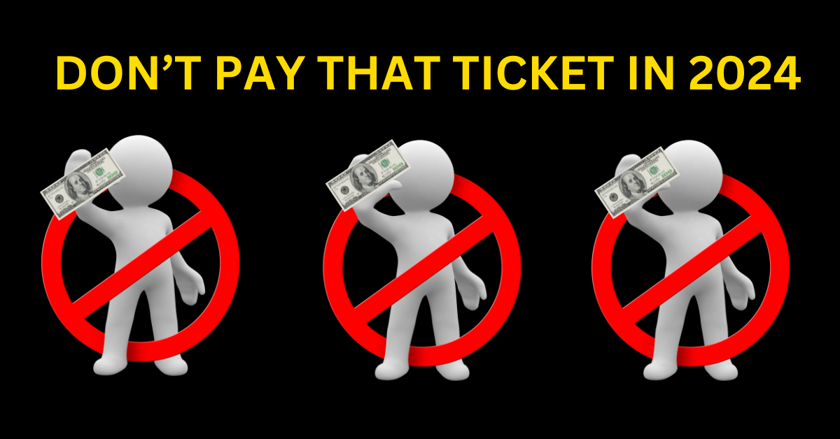 Why Paying A Traffic Ticket In 2024 Won't Make It Go Away | Traffic ...