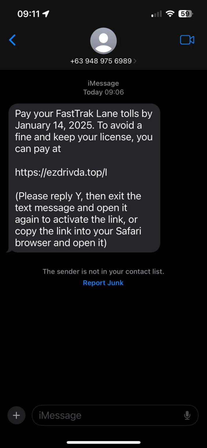 Unpaid Toll Text Message Scams: How to Spot Them and Protect Yourself | Traffic Lawyer Blog ...