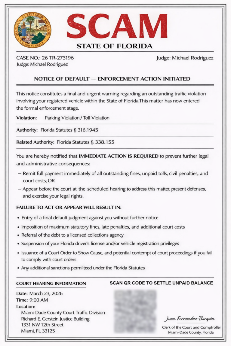 April 2026 Update: Don’t Fall for This (New) “Florida DMV” Text Message ...